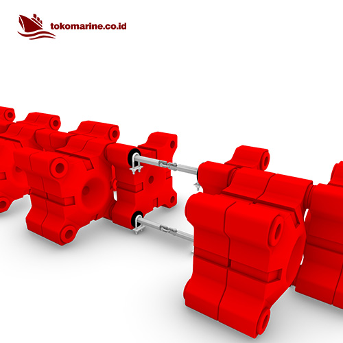 FLOATING BREAKWATER HDPE 1 LAYER - PANJANG 40 METER - Toko Marine